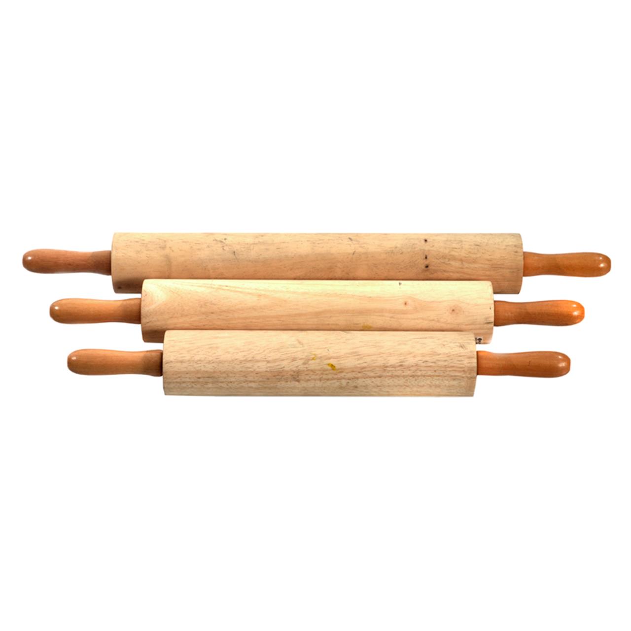 Kh Classik Chef Rolling Pin 65Mm Barrel 330Mm Wood WDPIN33 – Caterworx